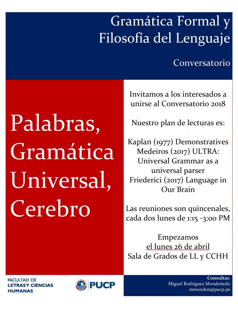 Conversatorio: Palabras, Gramática Universal, Cerebro - Grupo Gramática ...